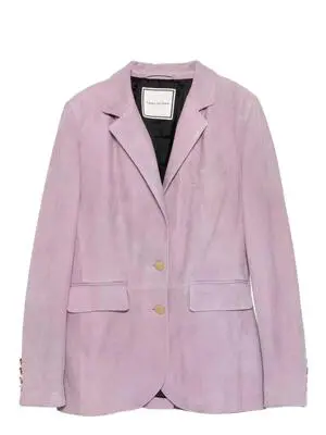 Tagliatore Lamb Leather Blazer - Purple