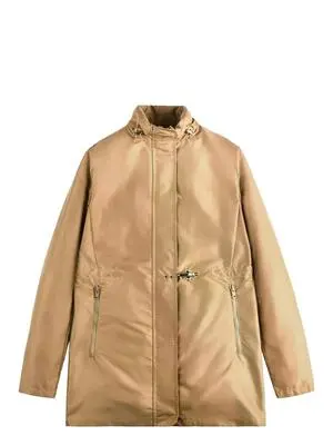 FAY Zipped Parka Coat - Neutrals