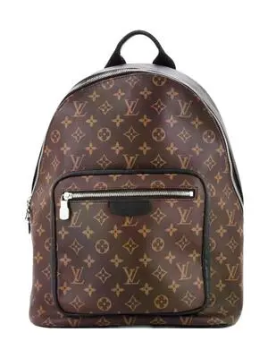 LOUIS VUITTON Josh Nm Macassar Monogram Canvas Backpack - Black