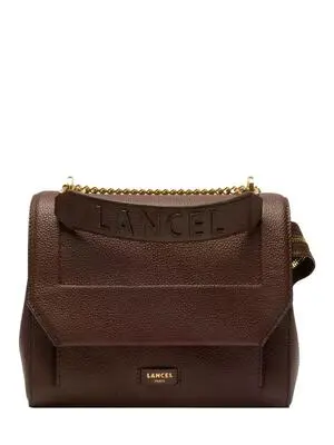 LANCEL Ninon Leather Tote Bag - Brown