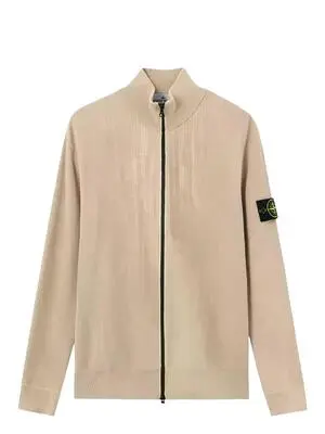 Stone Island Logo-patch Cardigan - Neutrals