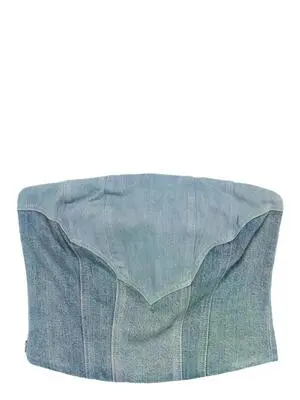 LEVI'S Zip-fastening Denim Top - Blue