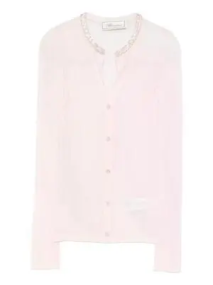 Blumarine Beaded Cardigan - Pink