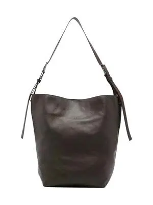 P.a.r.o.s.h Buckle Leather Tote Bag - Brown