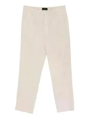 DONDUP Logo-detail Trousers - Neutrals