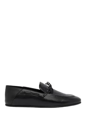 Bally Eclat Grained-leather Loafers - Black