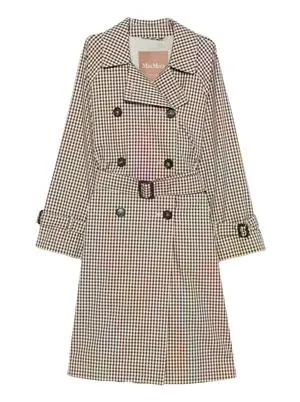 Max Mara Double-breasted Belted Coat - Neutrals