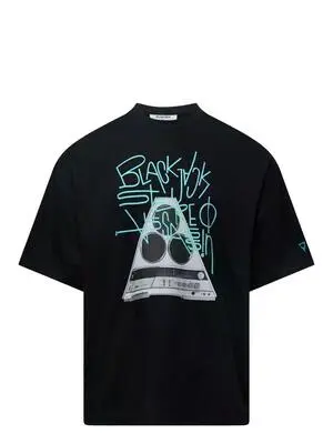 BLACKJACK Graphic Print T-shirt - Black