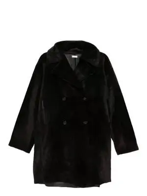 UTZON Double-breasted Coat - Black