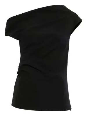 P.a.r.o.s.h One-shoulder Blouse - Black