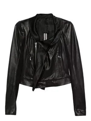 Rick Owens Zip Draped Jacket - Black