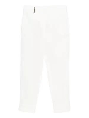 Peserico Cuffed Trousers - White