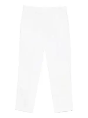DONDUP Straight Leg Cropped Trousers - White
