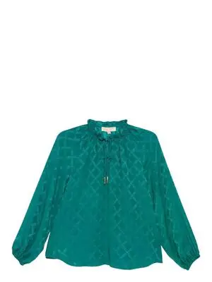 Michael Kors Monogram Blouse - Blue