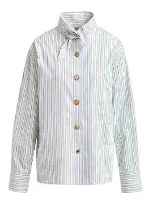 Essentiel Antwerp Jomato Striped-pattern Button Shirt - White