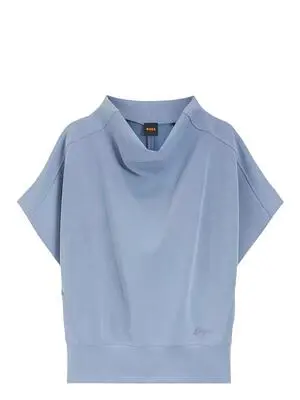 BOSS Funnel-neck T-shirt - Blue