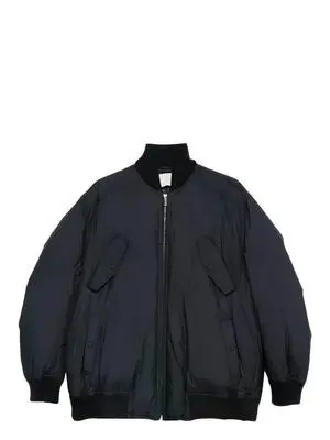 CIRCUS HOTEL Padded Bomber Jacket - Blue