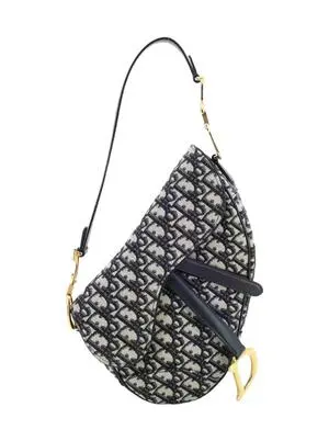 Dior Saddle Handbag Oblique Canvas Medium Shoulder Bag - Blue