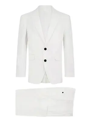 Dsquared2 New York Pocket Button Suit - White