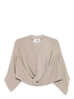 MAISON MARGIELA Draped Blouse - Green