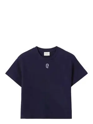 Claudie Pierlot Embroidered Cotton T-shirt - Blue