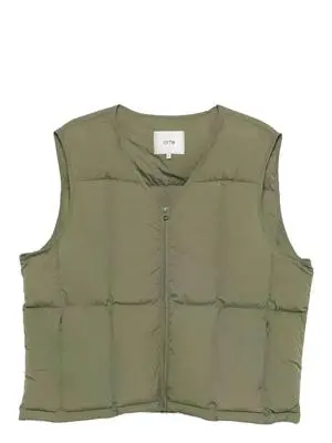 ARTE ANTWERP Quilted Zip Gilet - Green