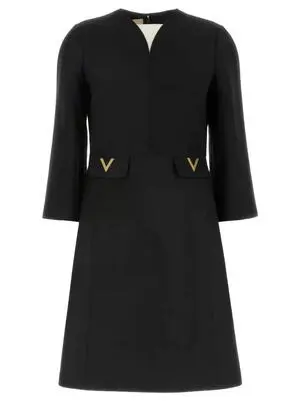 Valentino Garavani Crepe Couture Dress - Black