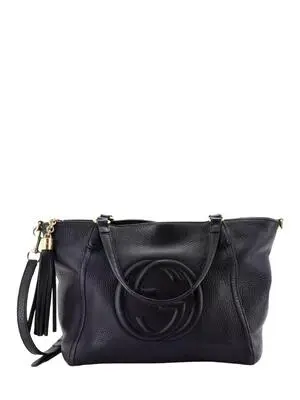 Gucci Soho Convertible Top Handle Satchel - Black