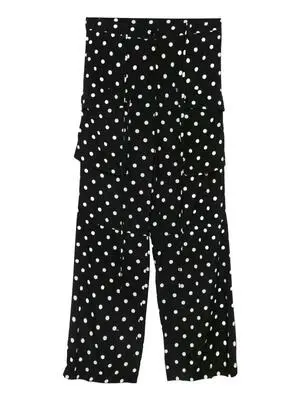 N°21 Polka Dot Trousers - Black