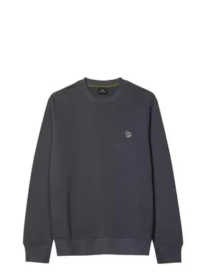 MPS Zebra-embroidered Sweatshirt - Grey