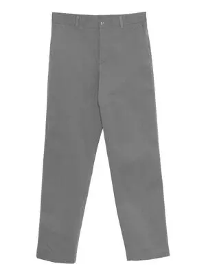 Fendi Logo-detail Trousers - Grey