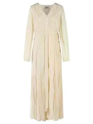 Isabel Marant Briane V-neck Dress - Neutrals