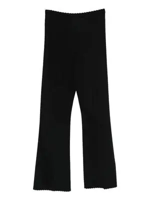 TWINSET Scalloped-trim Trousers - Black