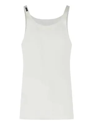 Dolce & Gabbana Ribbed Logo-label Tank Top - Grey