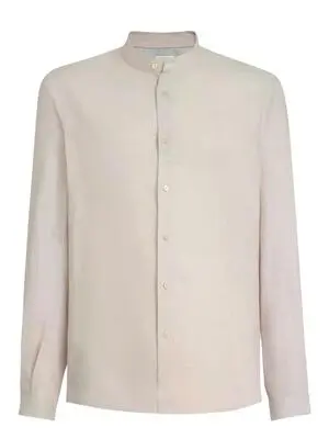 Brunello Cucinelli Mandarin-collar Shirt - Neutrals