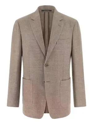 Boggi Milano Single-breasted Patch-pocket Blazer - Neutrals
