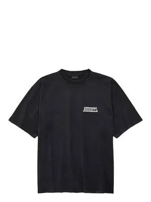 Balenciaga Faded T-shirt - Black