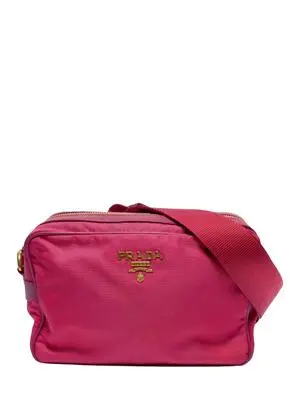 Prada 2010s Logo Shoulder Bag - Pink