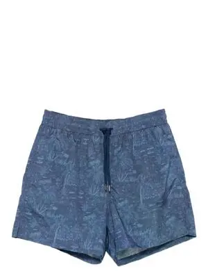 Caruso Print Drawstring Shorts - Blue