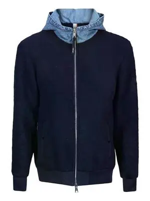 PMDS PREMIUM MOOD DENIM SUPERIOR Hooded Zip Jacket - Blue