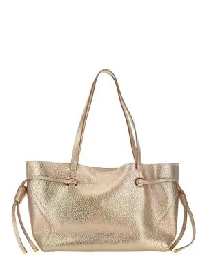 GIANNI CHIARINI Hammered Drawstring Shoulder Bag - Pink