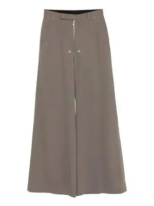 Rick Owens Wide Leg Trousers - Grey