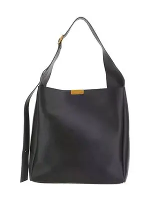 GIANNI CHIARINI Luz Leather Shoulder Bag - Black