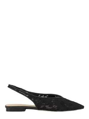 Vince Camuto Mezzah Pointed-toe Slingback Flats - Black Lace