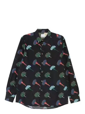 Paul Smith Floral Regular Fit Shirt - Blue