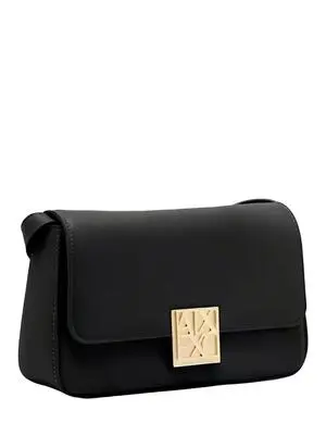 Armani Exchange Logo-plaque Shoulder Bag - Black