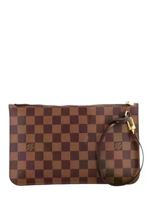 LOUIS VUITTON Neverfull Damier Pochette Large Pouch - Brown