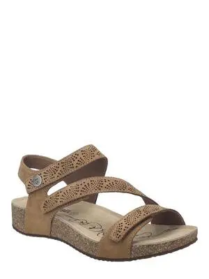 Josef Seibel Tonga 78 Ankle Strap Platform Wedge Sandal - Nuss