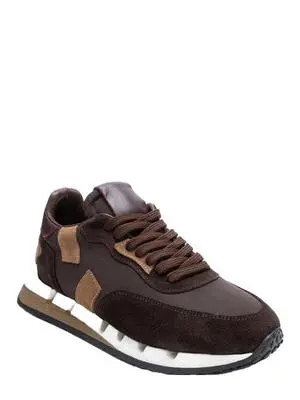 FOREVER & ALWAYS SHOES Vian Leather Platform Sneaker - Brown
