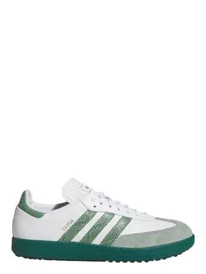 Adidas Samba Spikeless Golf Shoes - Cloud White/collegiate Green/silver Green